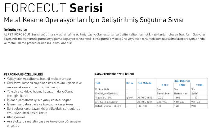 Asil, Forcecut SCL Soğutma Sıvısı,Alpet