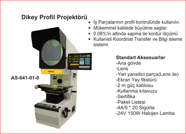 DİKEY PROFİL PROJEKTÖRÜ - ASİMETO